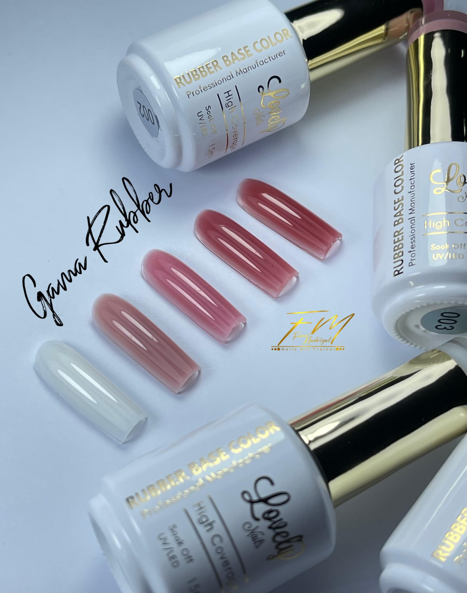 PAQUETE DE RUBBER NATURAL (10 gamas) – Lovely Nails